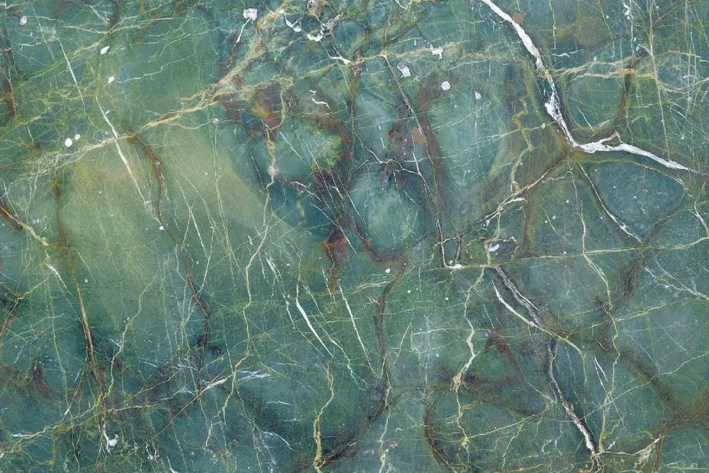 DIMEX | Samolepicí vliesová fototapeta na zeď Textura malachitu MA-5-2484 | 375 x 250 cm | zelená, bílá