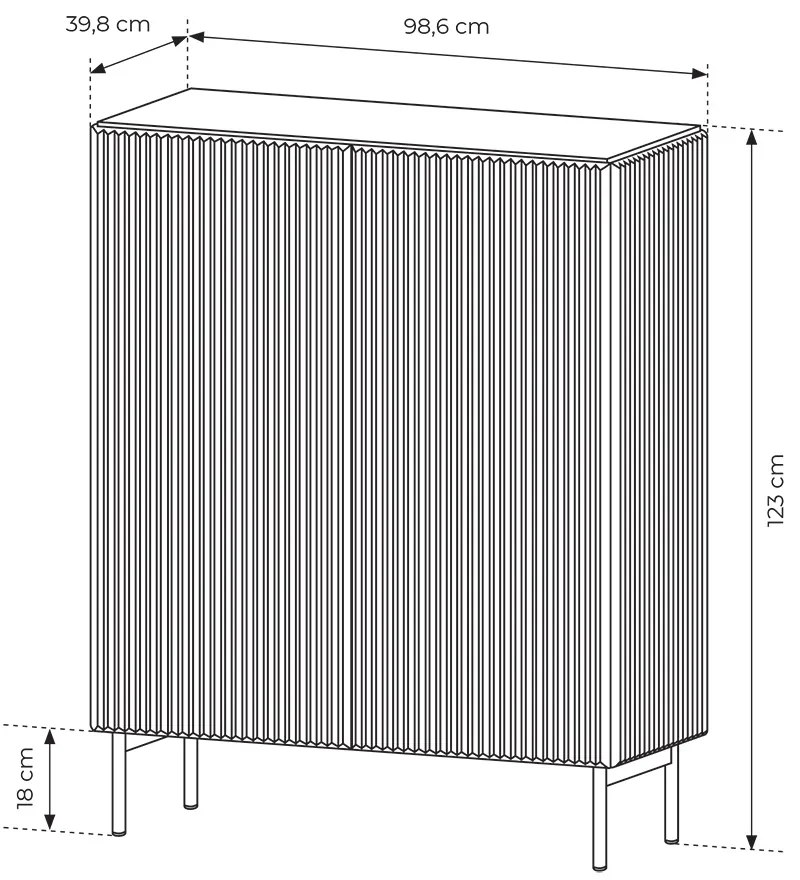 Obývací stěna MUTI A | 3 díly | kašmír
