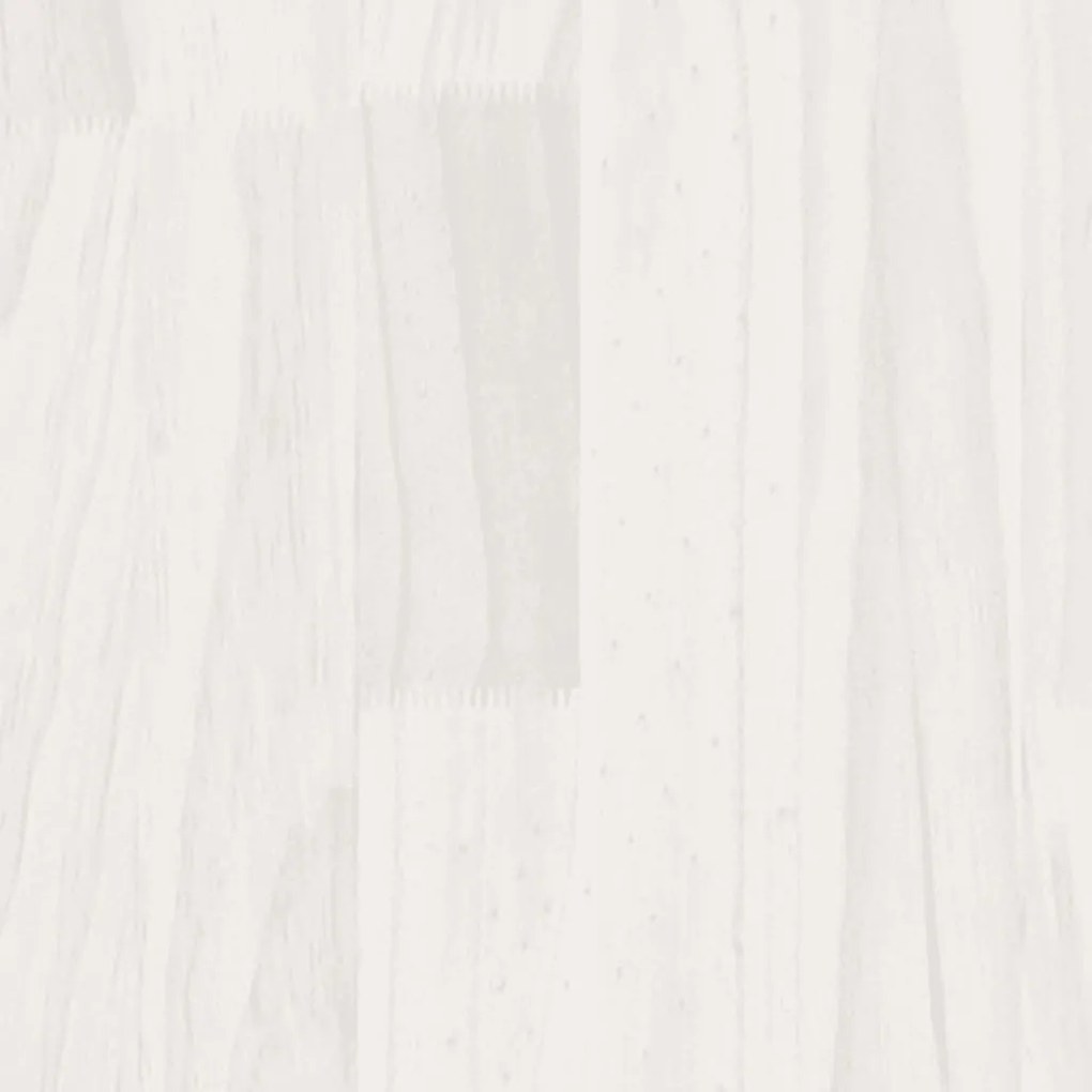 vidaXL Zahradní truhlík 70 x 31 x 70 cm masivní borovice [810821] Barva: Bílá