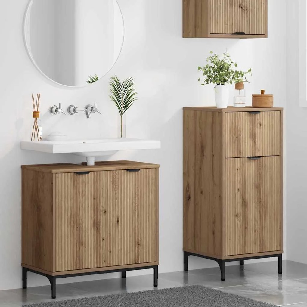 Sada koupelnového nábytku 2 ks Artisanový dub 3393102