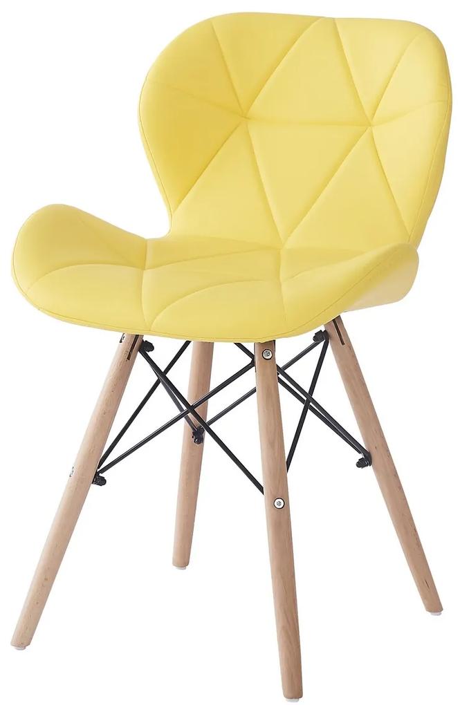 Vikio Jídelní židle BOSSE žlutá