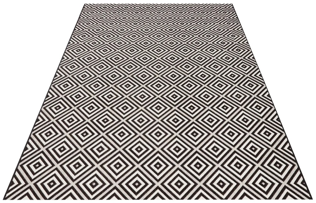 Hanse Home, Kusový koberec Meadow 102470 Black – na ven i na doma, 240x340, černobílá, chodba / předsíň