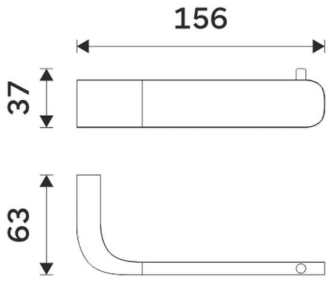 NIMCO NK 30055-26 - Držák toaletního papíru NIKAU lesklý chrom