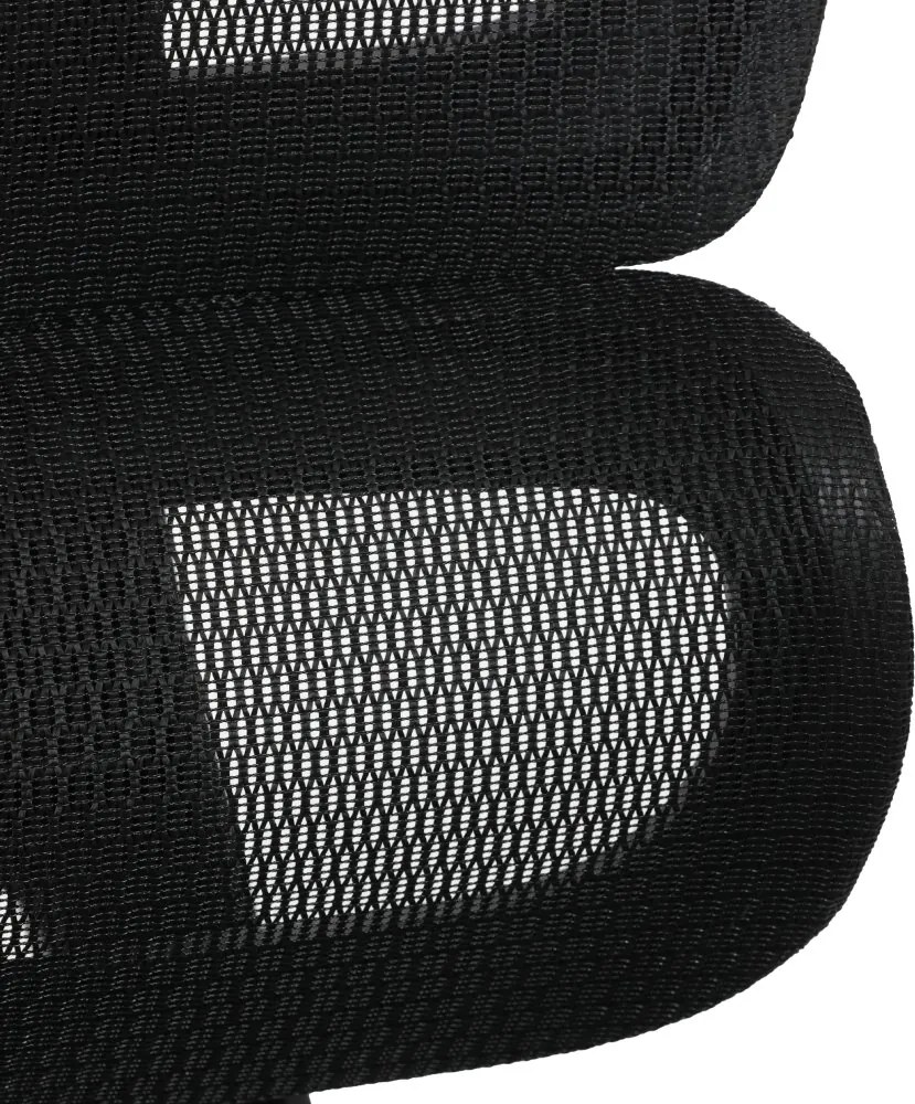 Kancelářská ergonomická židle PORTE — síťovina, černá