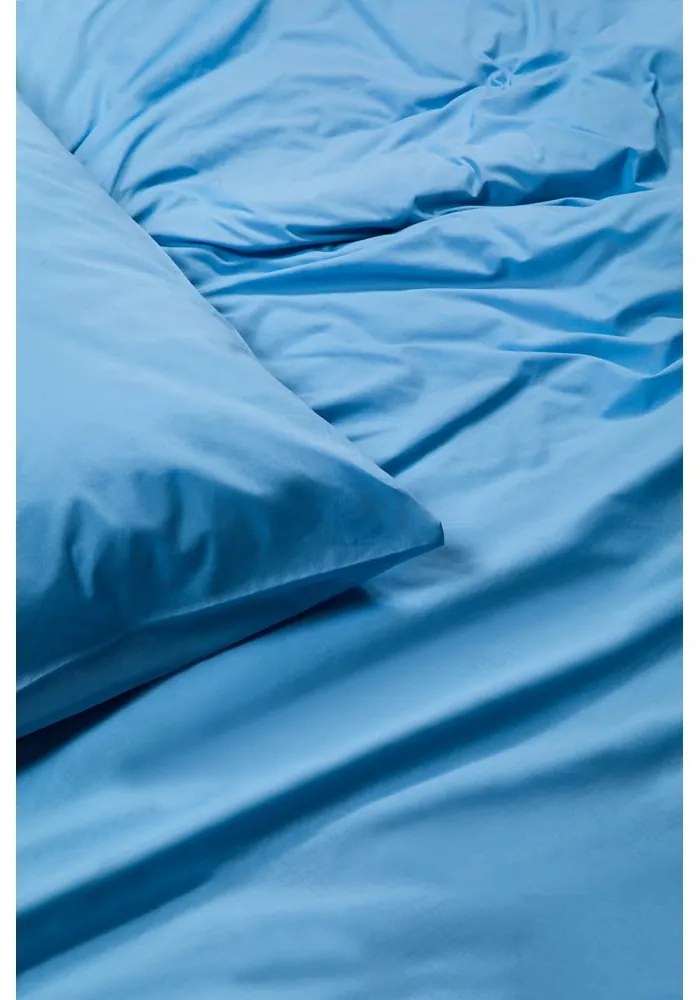 Blankytně modré bavlněné povlečení na dvoulůžko Bonami Selection, 200 x 220 cm