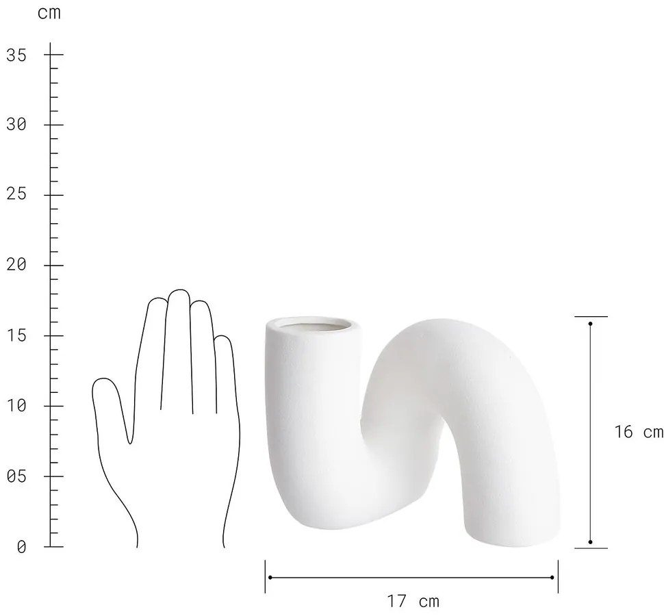 PIPE Váza 16 cm