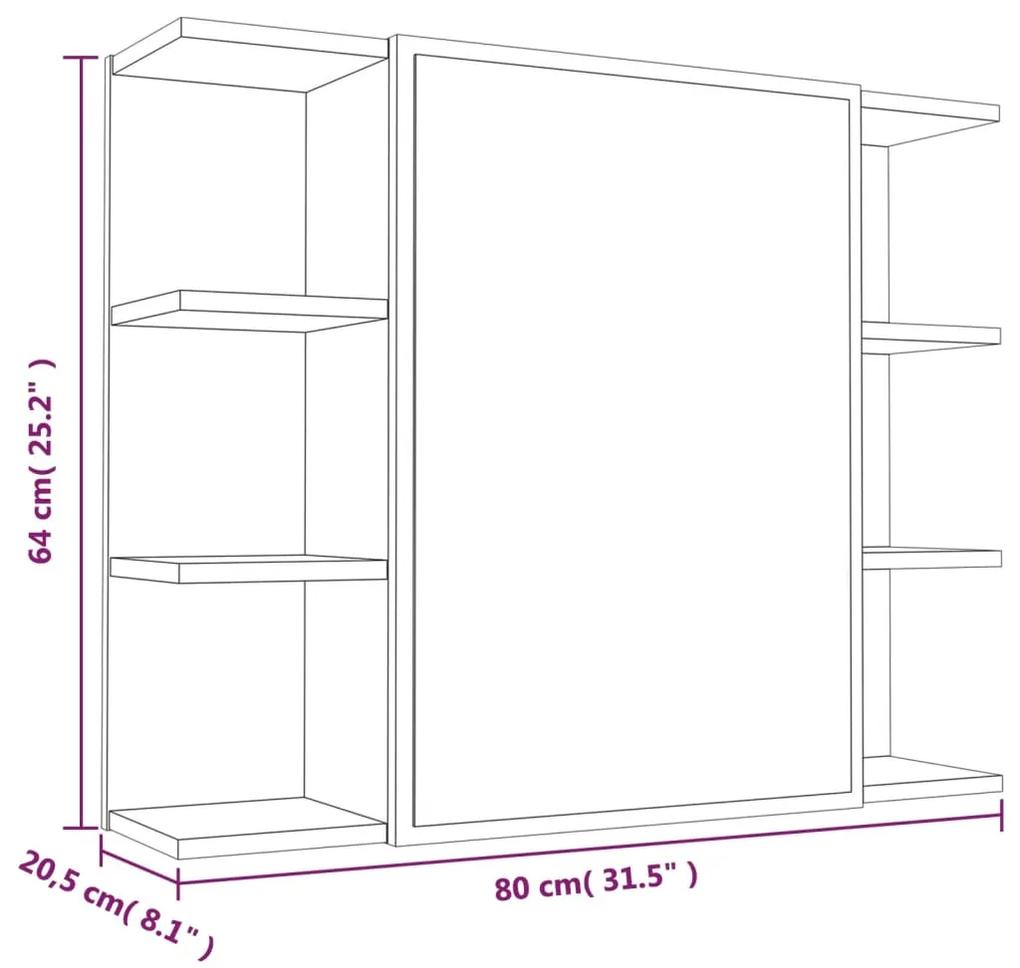 3dílný set koupelnových skříněk šedý sonoma kompozitní dřevo,  3187607