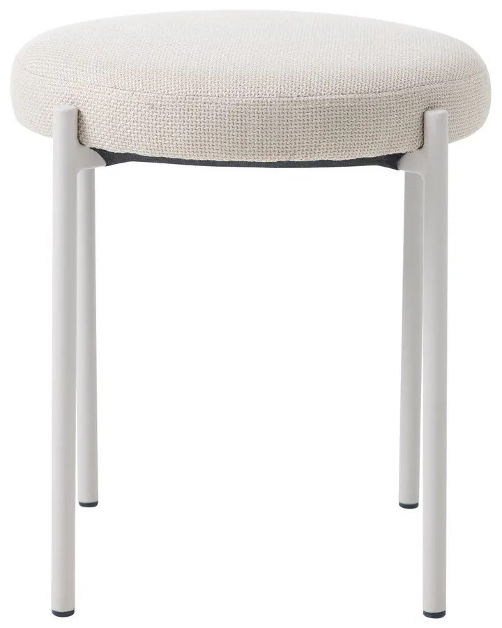 Krémová kovová stolička Pelican – Unique Furniture