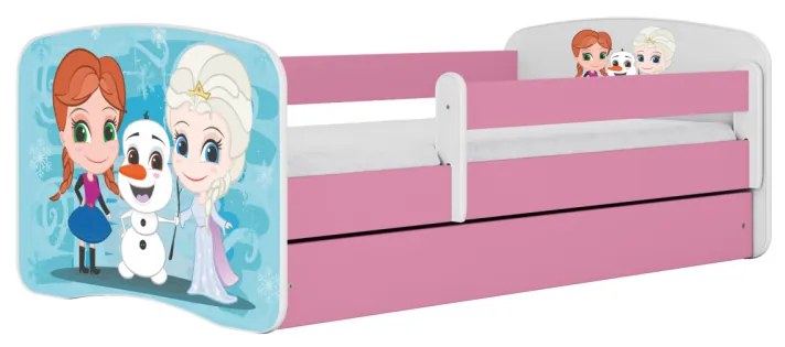 Dětská postel Babydreams Sněhové princezny růžová