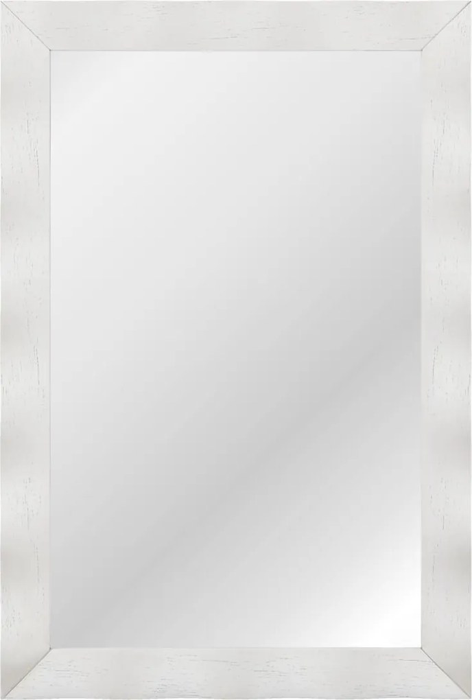 Costway Farmhouse Rubberwood Frame Dřevěné nástěnné zrcadlo Rustikální
