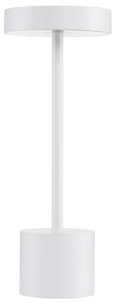 Nova Luce venkovní stolní LED lampička Fumo - bílá