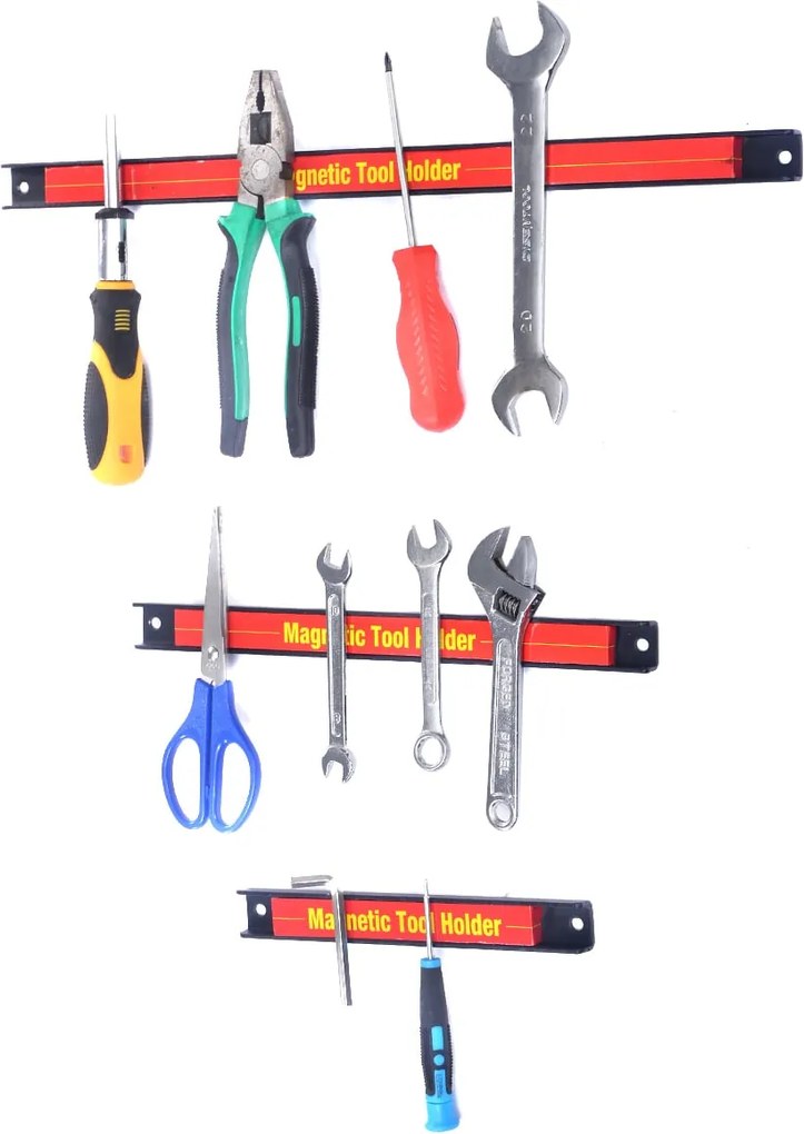 Costway Sada 3 magnetických lišt na nářadí