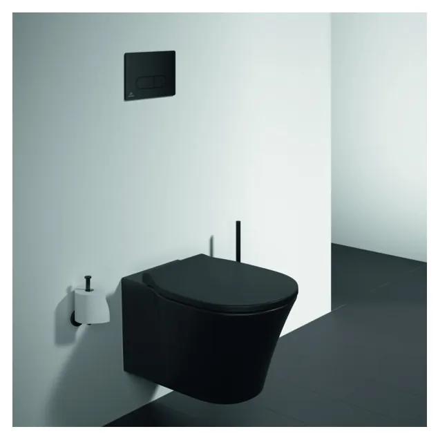 Ideal Standard Connect Air - Závěsné WC, RimLS+, hedvábná černá E2288V3