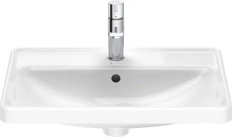 Duravit D-Neo - Vestavné umyvadlo 600 x 435 mm, s přepadem, bílá 0357600027