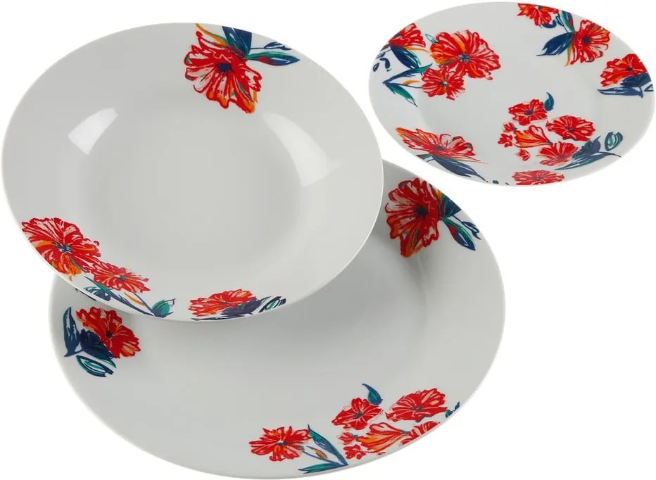 18dílná sada porcelánových talířů Versa Paradis