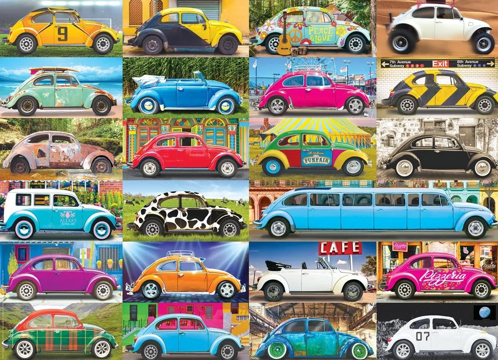Puzzle eurographics puzzle volkswagen beetle: brouk na cestách 1000 dílků
