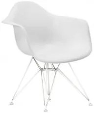 Designová židle DAR, bílá (RAL 9003)