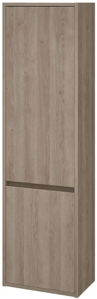 Cersanit Crea - Vysoká skříňka, 140x40x25 cm, 2 dvířka, panty L/P, dub S924-024