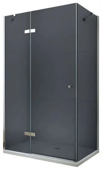 Mexen Roma sprchový kout 120x110cm, 6mm sklo, chromový profil-šedé sklo, 854-120-110-01-40
