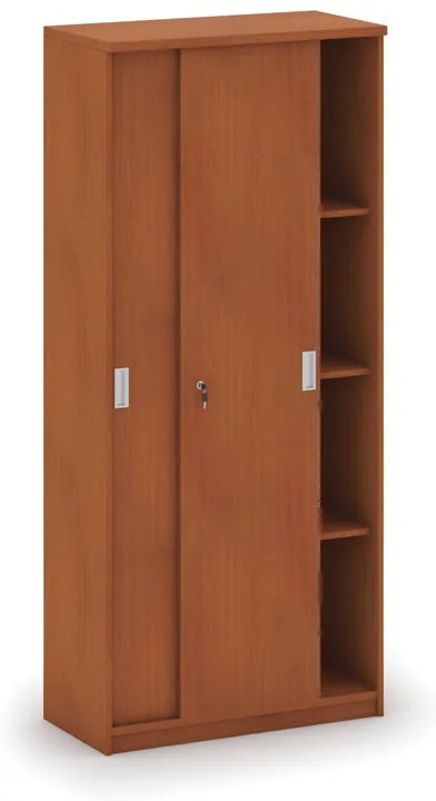 Skříň zasouvací MIRELLI, 800 x 400 x 1800 mm, třešeň
