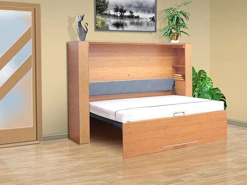 Výklopná postel VS1062P, 200x140cm barva lamina: buk/bílá, nosnost postele: vyšší nosnost o 20kg