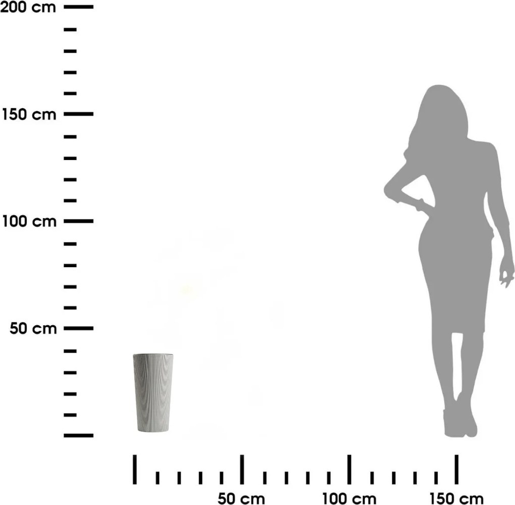 PLASTOVÝ KVĚTINÁČ URBANIKA ECO 36,5X19,5 CM ŠEDÁ