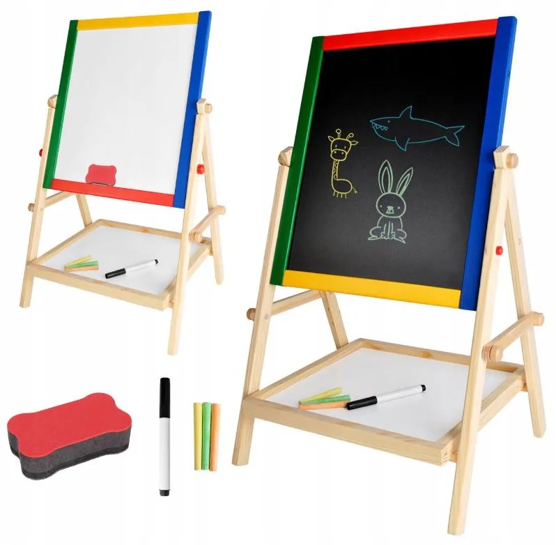 ISO Multifunkční oboustranná tabule pro děti 42x35cm, 8905