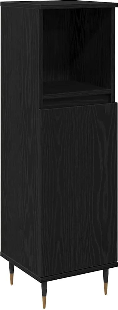 Sada koupelnového nábytku 3 ks Černý dub 30 x 30 x 190 cm 3333096