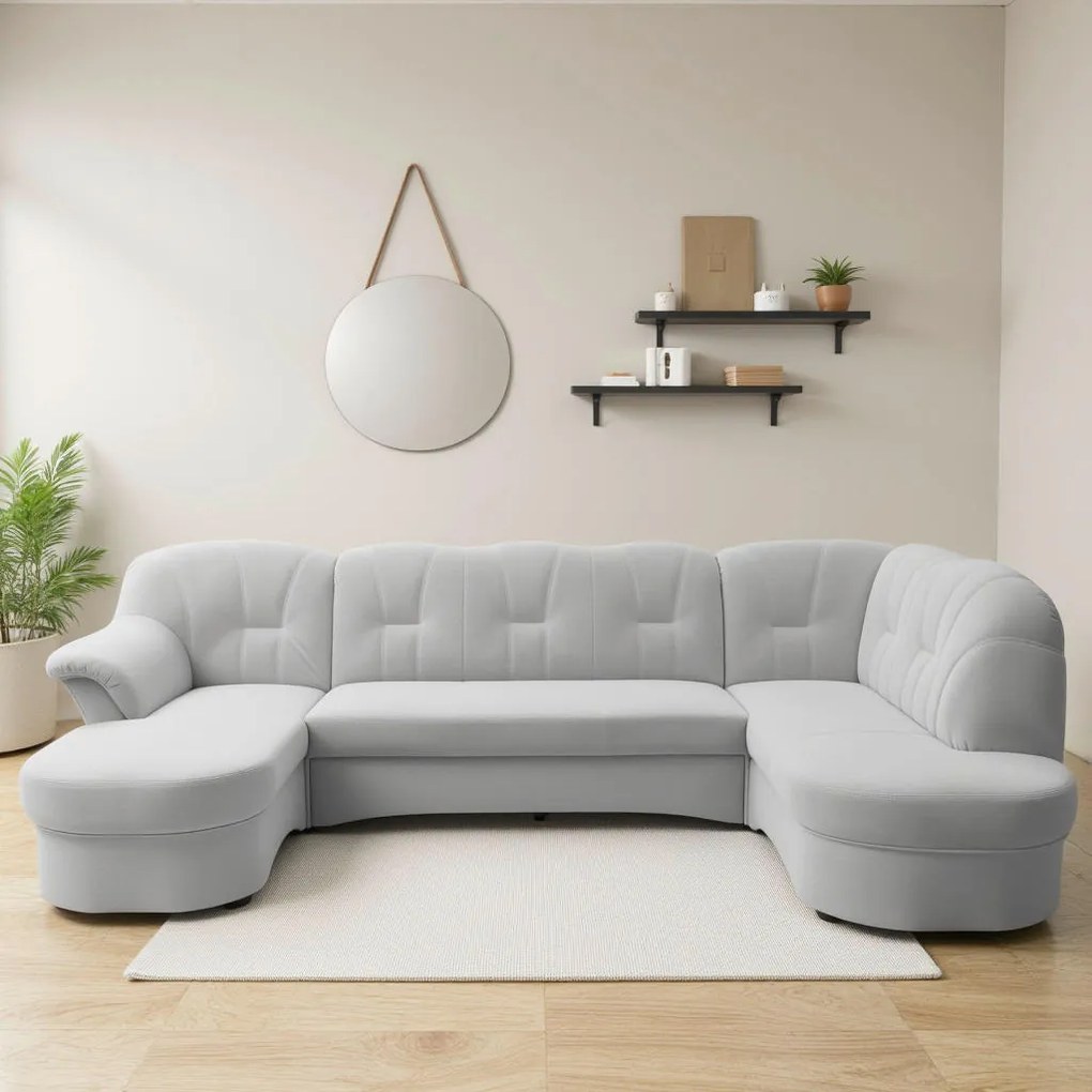 XXXLutz SEDACÍ SOUPRAVA, textil, barvy stříbra MID.YOU - Sedací soupravy - 001776009121