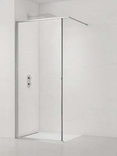 Sprchová zástěna SAT Walk-In se stírací lištou 130 cm SATWISL130