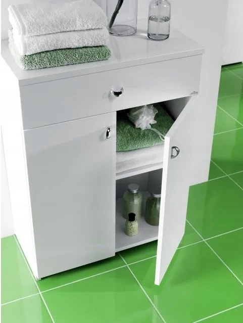 Cersanit Cersania, skříňka pod umyvadlo 60cm, bílá, S509-031-DSM