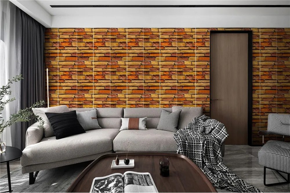 Samolepicí panely v sadě na zeď 6 ks 30x60 cm Brick Wall – SP TREND