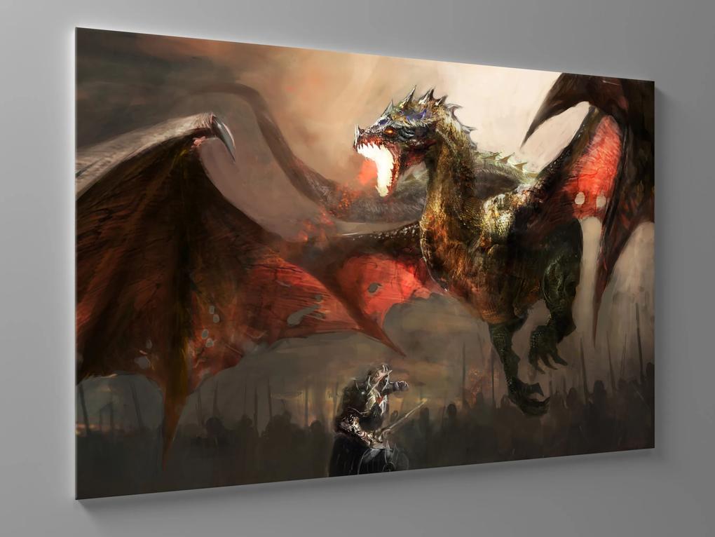 Liox Obraz drak Rozměr: 120 x 80 cm