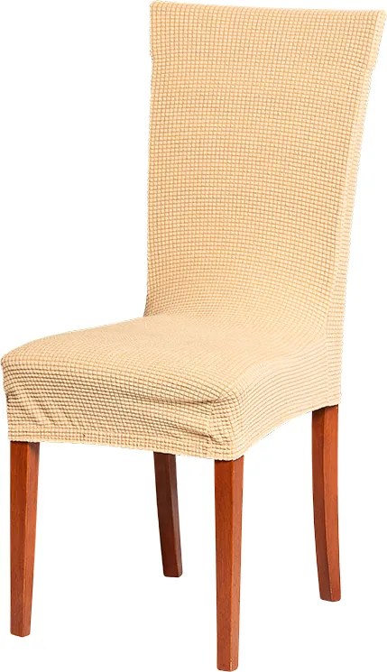 Potah na židli elastický MENČESTER béžový TiaHome