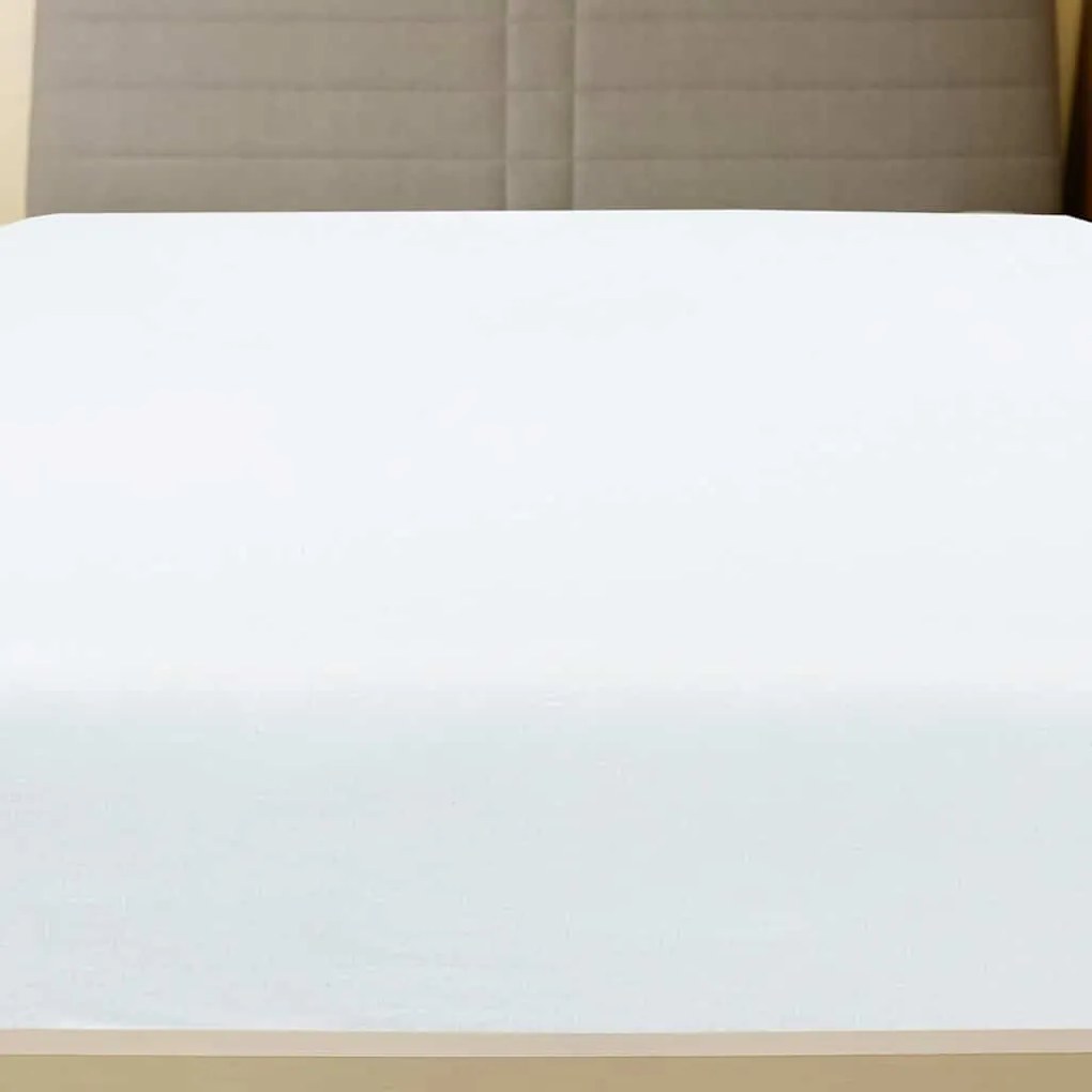 Jersey prostěradla 2 ks bílá 90 x 200 cm bavlna 136241