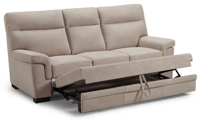 Pregio Italia sofa&relax Polohovací pohovka Dany Provedení: 2 místná + lehátko, Vzorník látek: tekno fibra 03 milk