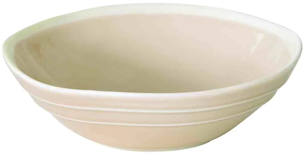 Easy Life Porcelánový polévkový talíř Abitare krémový - 18cm