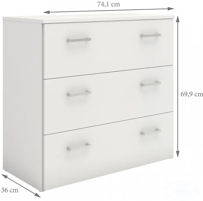 FALCO Komoda Home 21 bílá