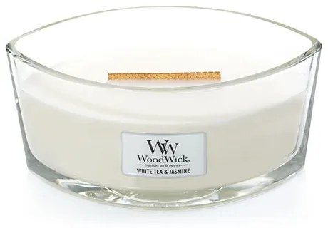 Vonná svíčka WoodWick - White Tea Jasmine 453g/30 - 40 hod