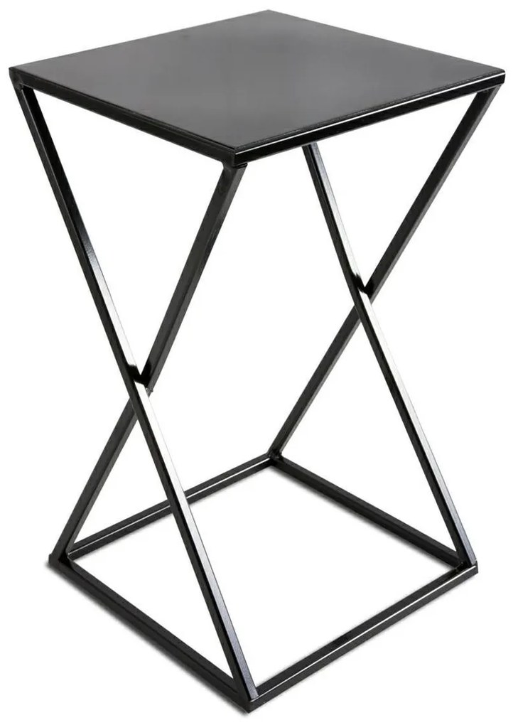 STOJAN NA KVĚTINÁČ LOFT5 40X24X24 CM ČERNÁ