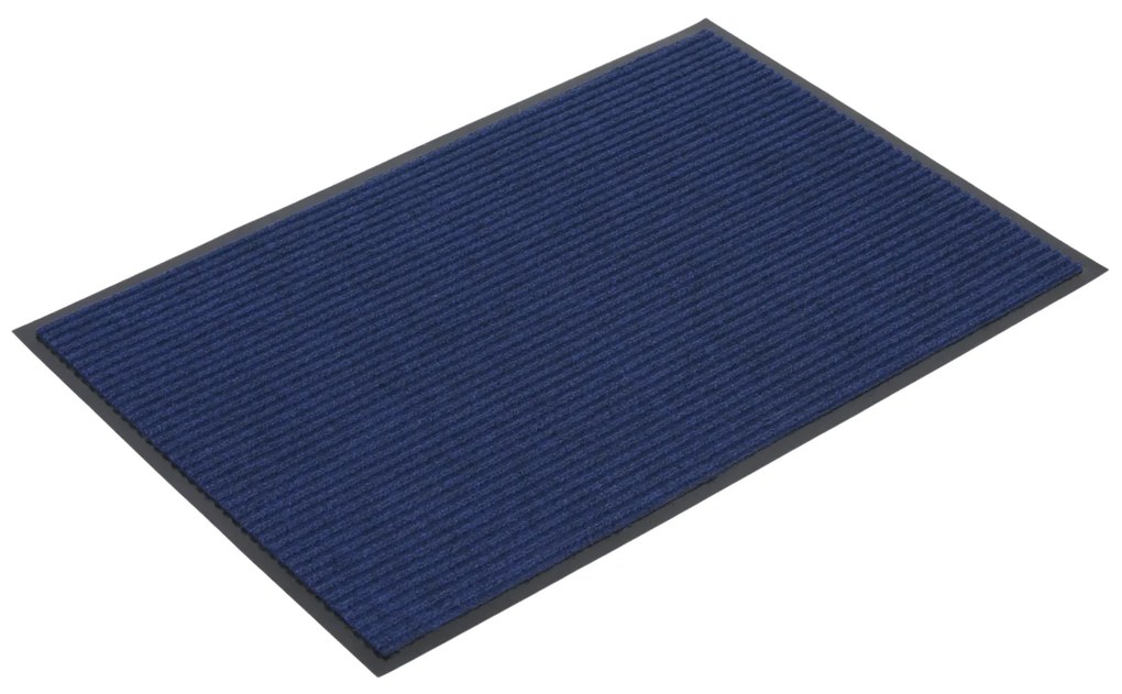 Odolná vstupní kobercová rohož s PVC, 60 x 90 cm, modrá