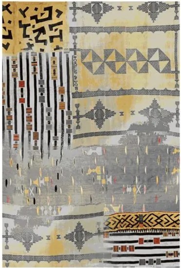 Oriental Weavers, AKCE: 160x235 cm Kusový koberec Zoya 153 X – na ven i na doma, šedá, chodba / předsíň