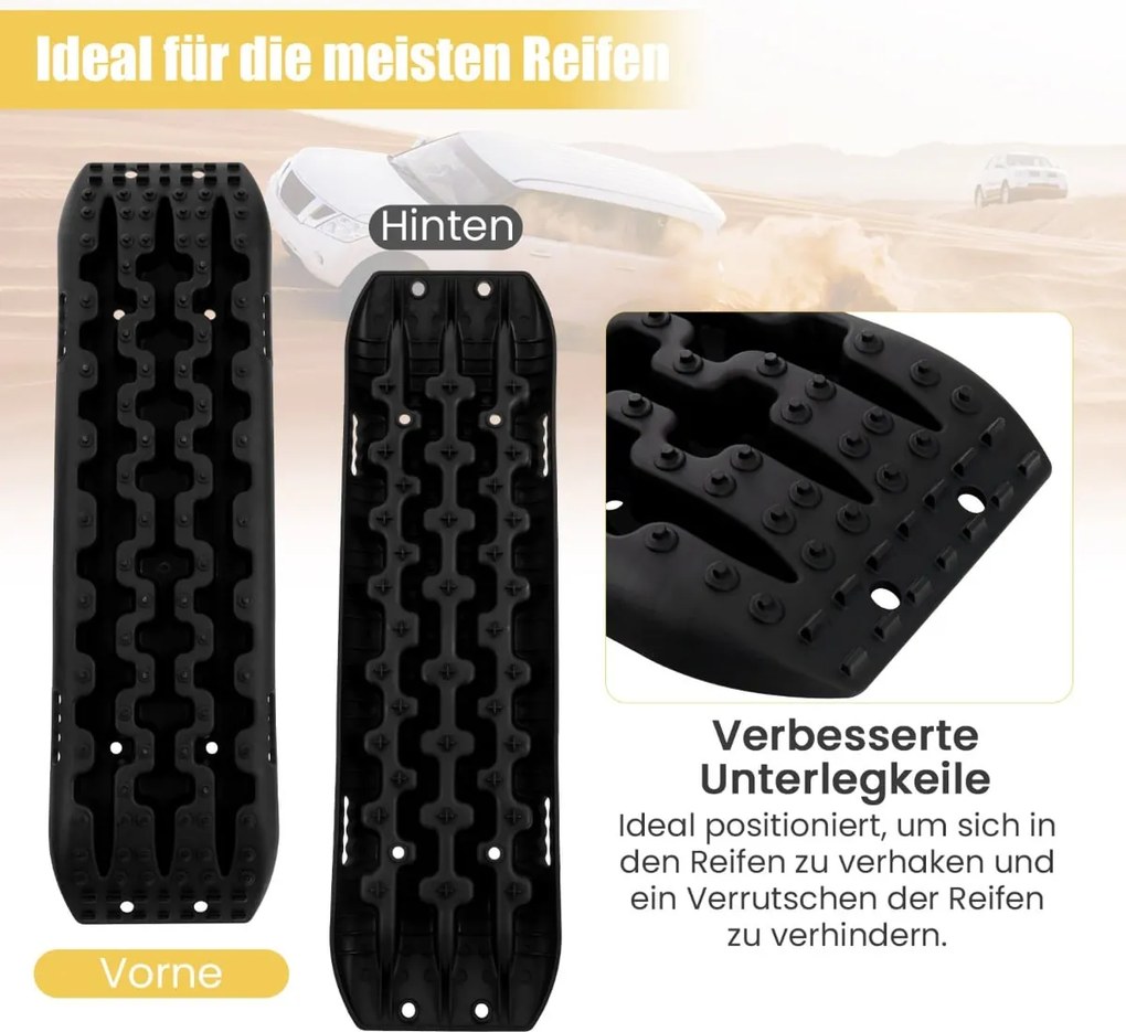 Costway Sand sheets off-road 2 kusy trakční pomocný žebřík pneumatik