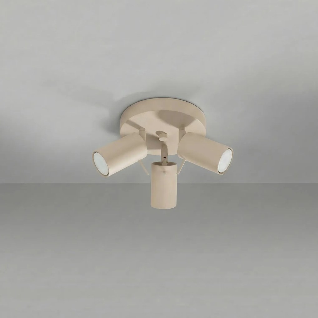 Sollux Lighting Stropní svítidlo RING 3P šedobéžové