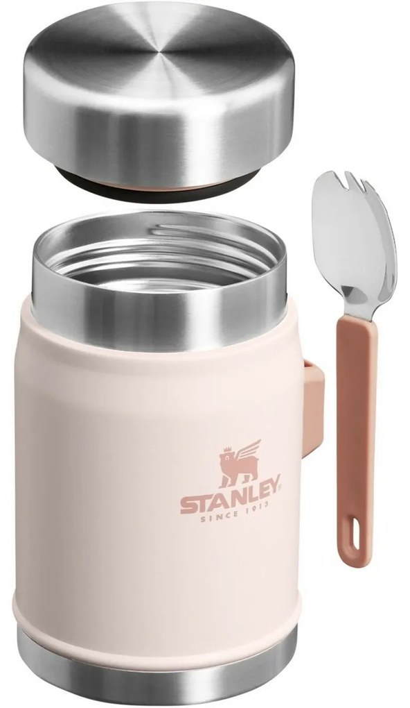 STANLEY termoska jídelní 400ml se lžící/vidličkou Rose Quartz