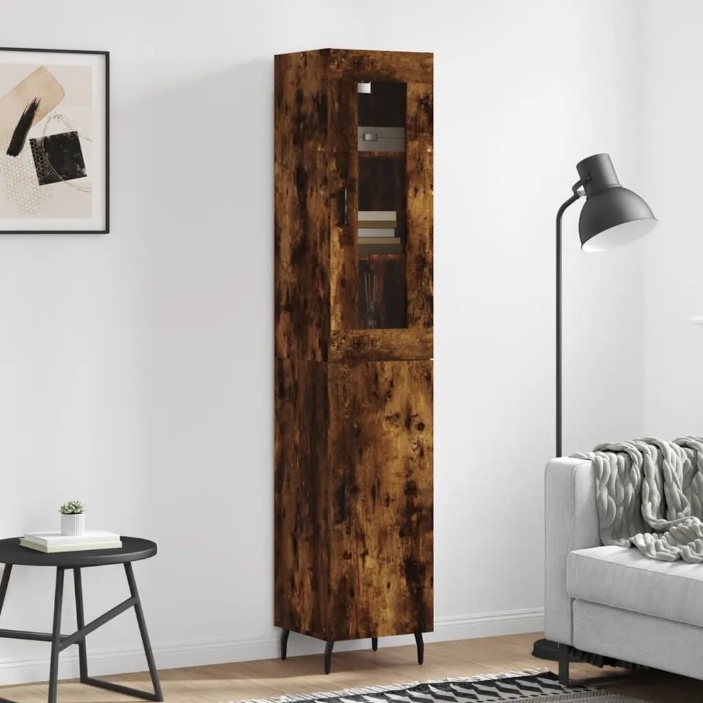 vidaXL Skříň highboard 34,5 x 34 x 180 cm kompozitní dřevo [3199188] Barva: dub sonoma