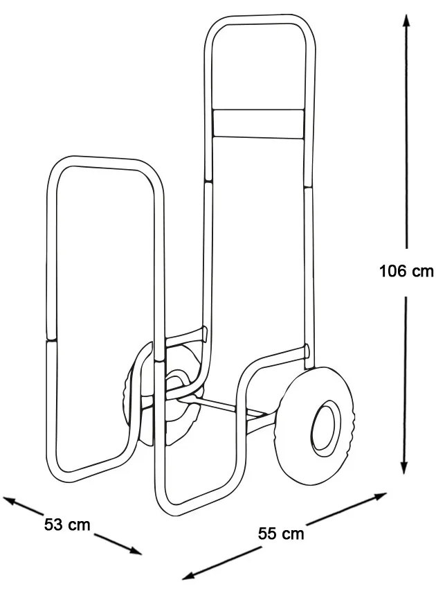 Ruční vozík na dřevo