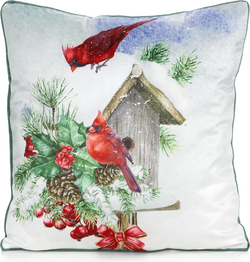 VÁNOČNÍ DEKORAČNÍ POVLAK NA POLŠTÁŘ COZY2 45X45 CM VZOROVANÝ