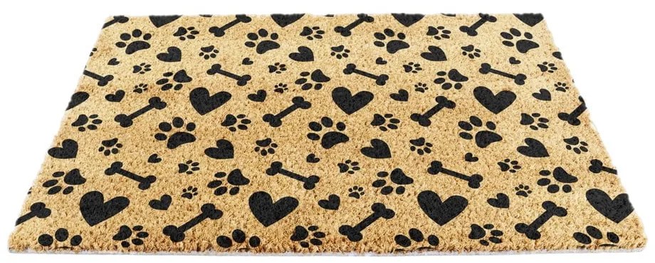 Rohožka z kokosového vlákna 40x60 cm Paws and Bones – Artsy Doormats