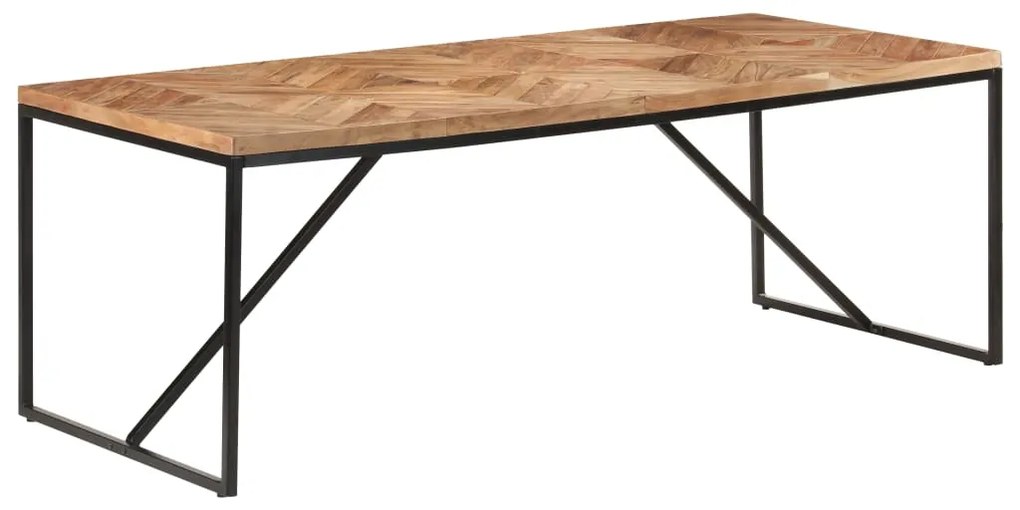 Jídelní stůl 200 x 90 x 76 cm masivní akácie a mangovník 323554